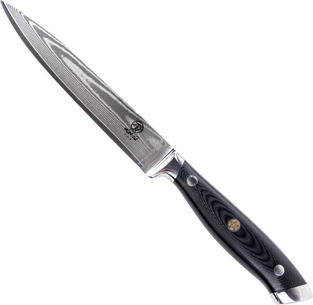 Homizu Kurotori universeel keukenmes - 13cm - VG-10 damascus mes/G10 ...
