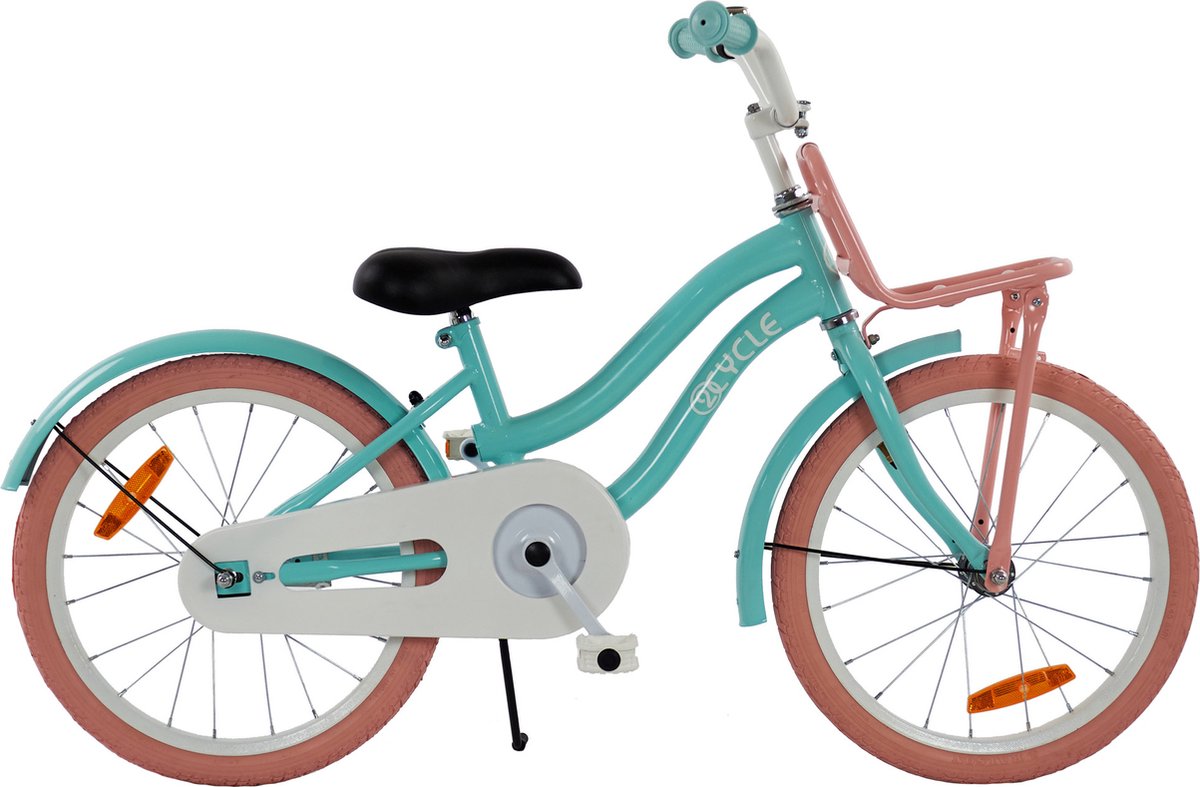 2Cycle Cargo - Kinderfiets - 18 inch - Voordrager - Turquoise ...