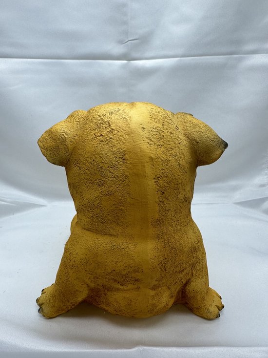 Decoratief polyresin slapend dier - oranje/bruine hond - hoogte ...