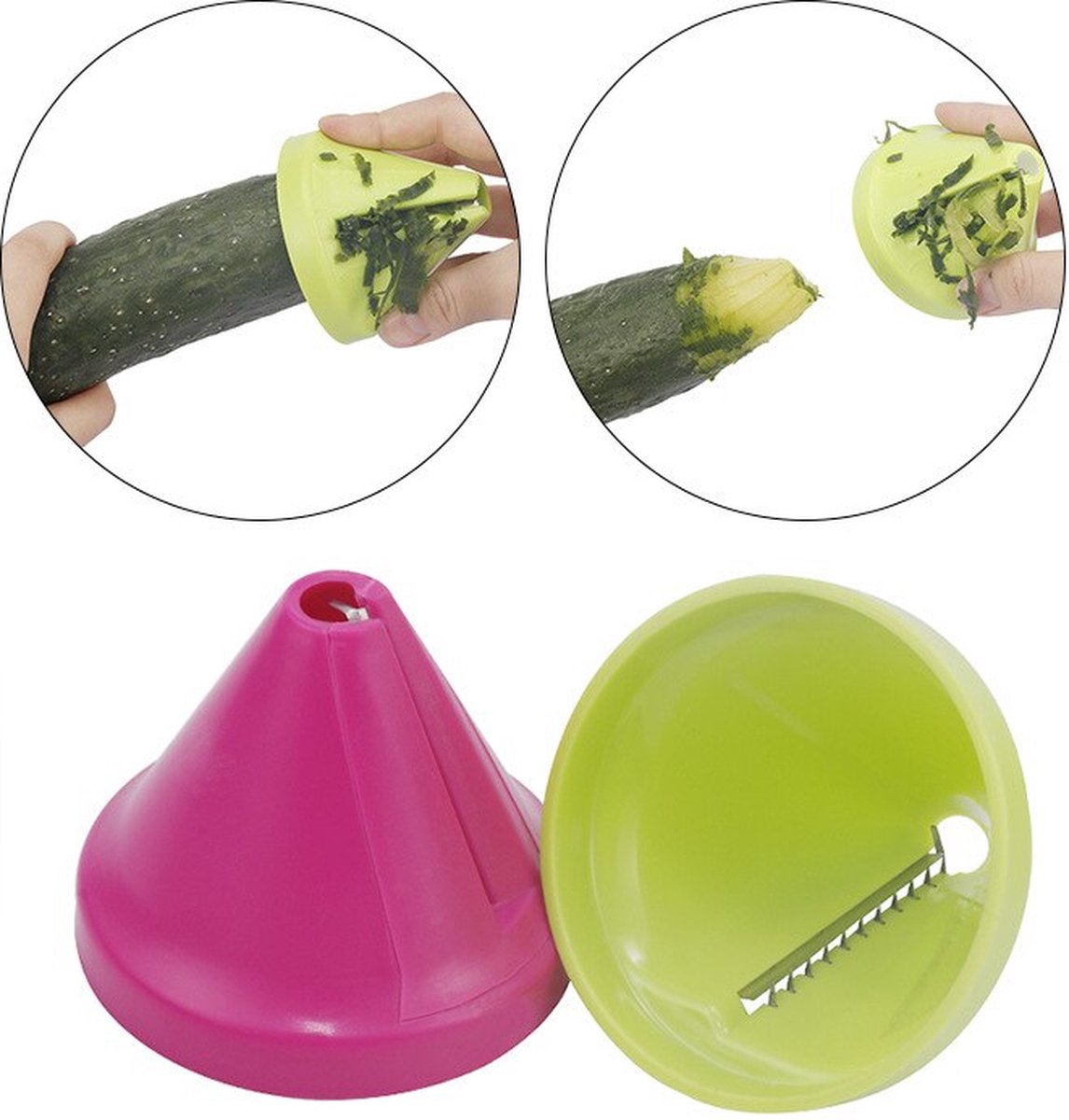 Spiraalsnijder - Wortel rasp - Wortelschiller - Komkommersnijder ...