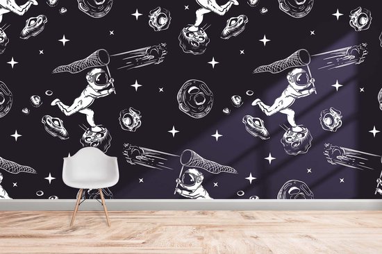 Astronaut and Comets | Decoratie | Jongens behang | Kinderkamer ...