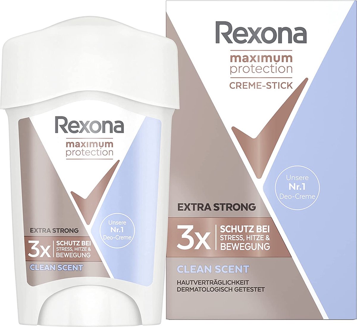 Rexona Women Maximum Protection Clean Scent, Reis-Deo-crème, 45ml 5x ...