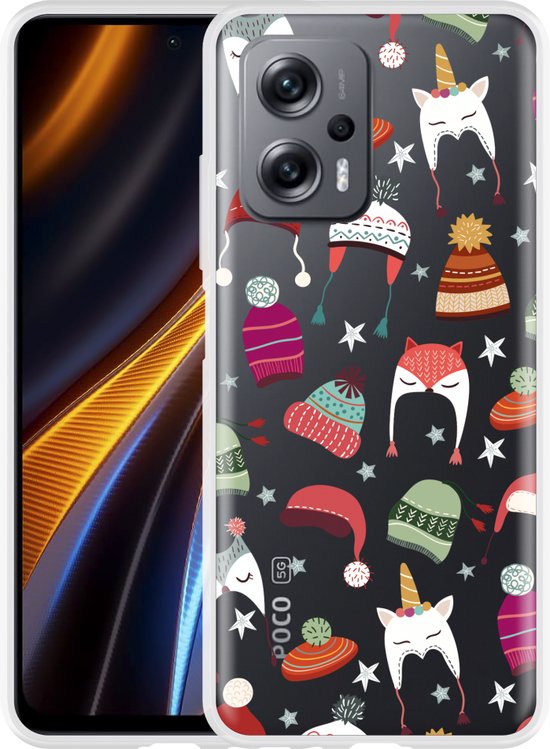Poco X4 GT Hoesje Winter Hats - Designed by Cazy | bol