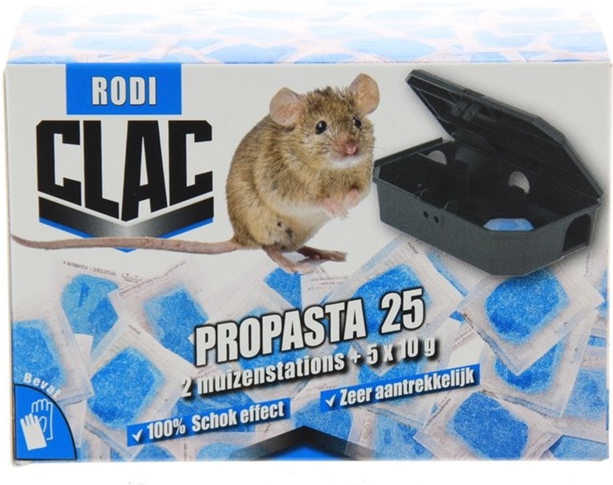 Rodi Clac Propasta 25 muizengif met 2 lokdoosjes | bol.com