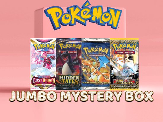 Pokémon Jumbo Mystery Box | 4 Booster Packs + Gift (Pokémon MysteryBox ...