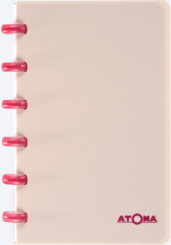 Atoma Smooth schrift, ft A6, 144 bladzijden, geruit 5 mm, geassorteerde kleuren 12 stuks | bol.com