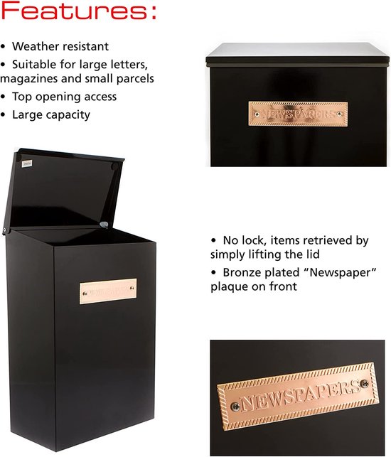 Brievenbus - Letter Box – Letterbox – Duurzaam – Weerbestendig ...