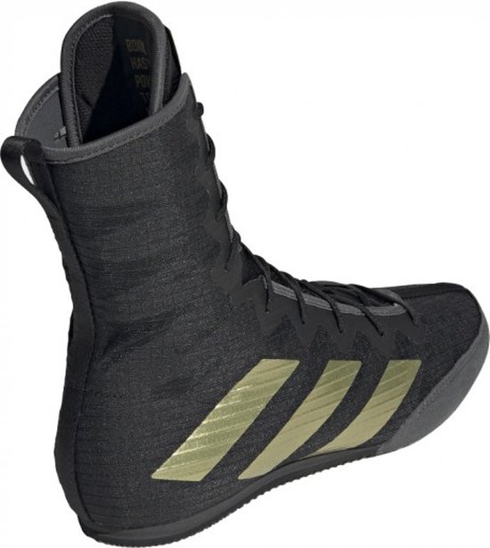 Adidas Box Hog 4 - Boksschoenen - Zwart met goud - 40 2/3 | bol.com