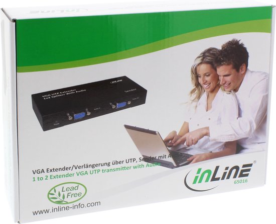 InLine VGA & audio verlenger over UTP (2 signalen) Zender | bol