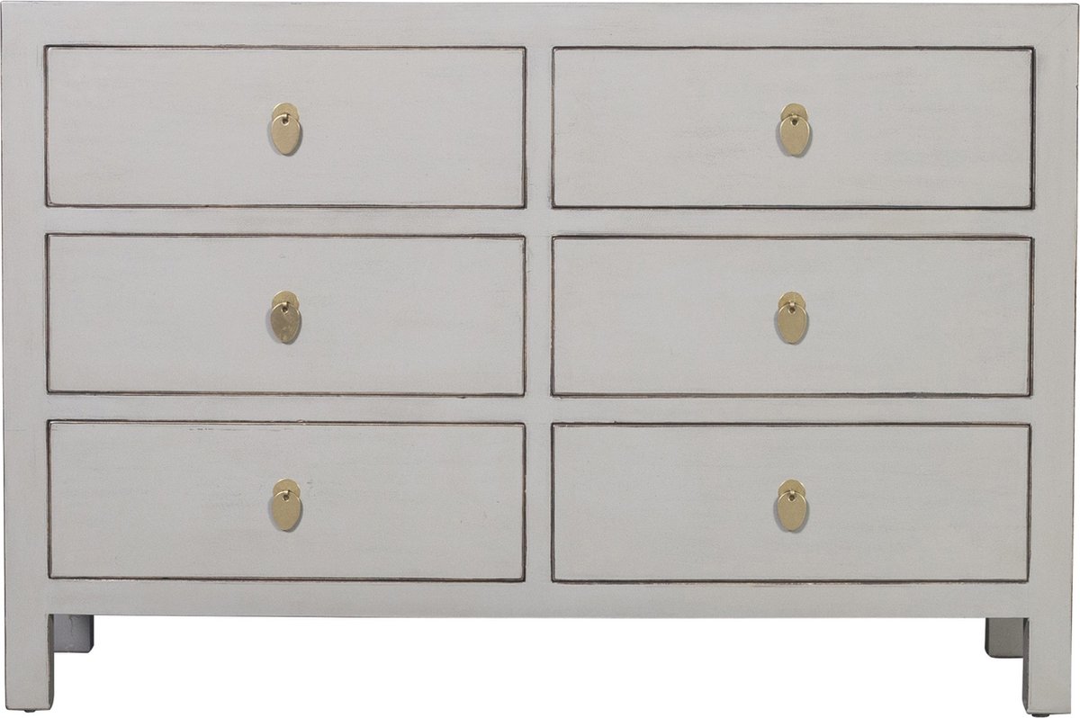 Fine Asianliving Chinese Ladenkast Pastel Grey B120xD40xH80cm Chinese ...