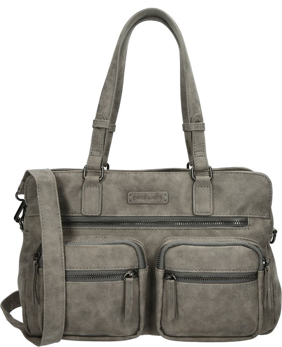 Enrico Benetti Kaya Schoudertas 66645 - midden grijs | bol