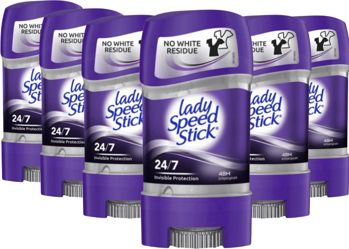 Lady Speed Stick Invisible Protection Deodorant Vrouw 6 x 65 g Gel ...