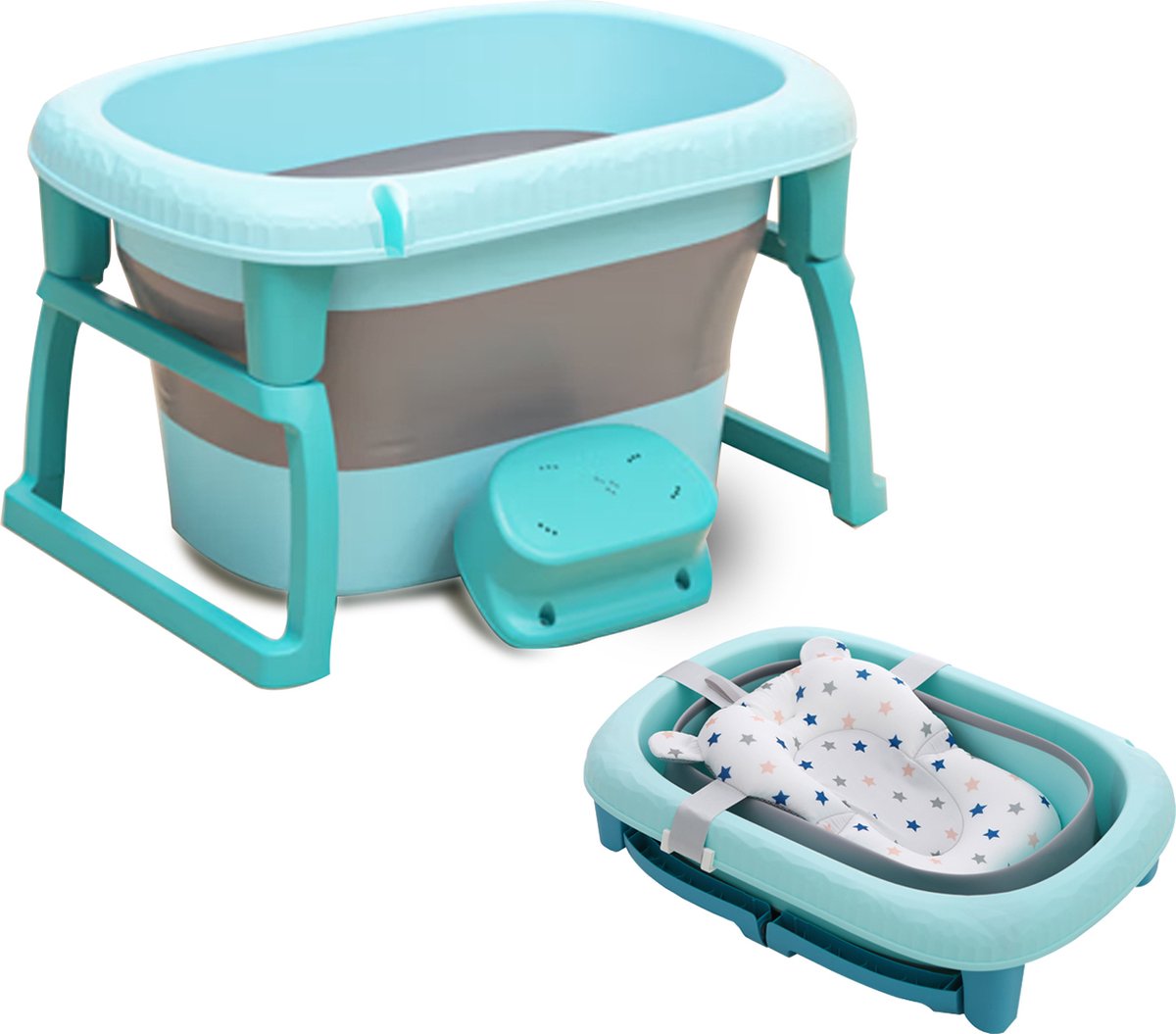 FOXSPORT Babybadje - Inklapbaar bad - Bad Baby - Zitbad - Bath bucket ...