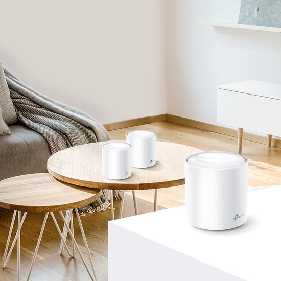 TP-Link Deco X60 - Mesh WiFi 6 Versterker - 5400 Mbps - 3-pack | bol