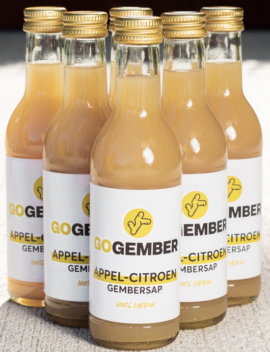 6x Appel- Citroen Gembersap 1.5Liter - Gembershot - Go Gember ...
