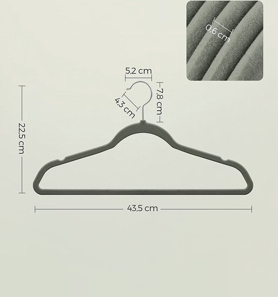 Kleding hangers set – clothes hanger set | bol.com