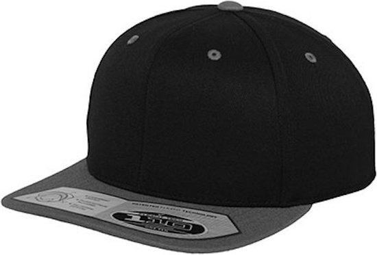 Flexfit '110 Fitted Snapback' Zwart/Grijs | bol.com