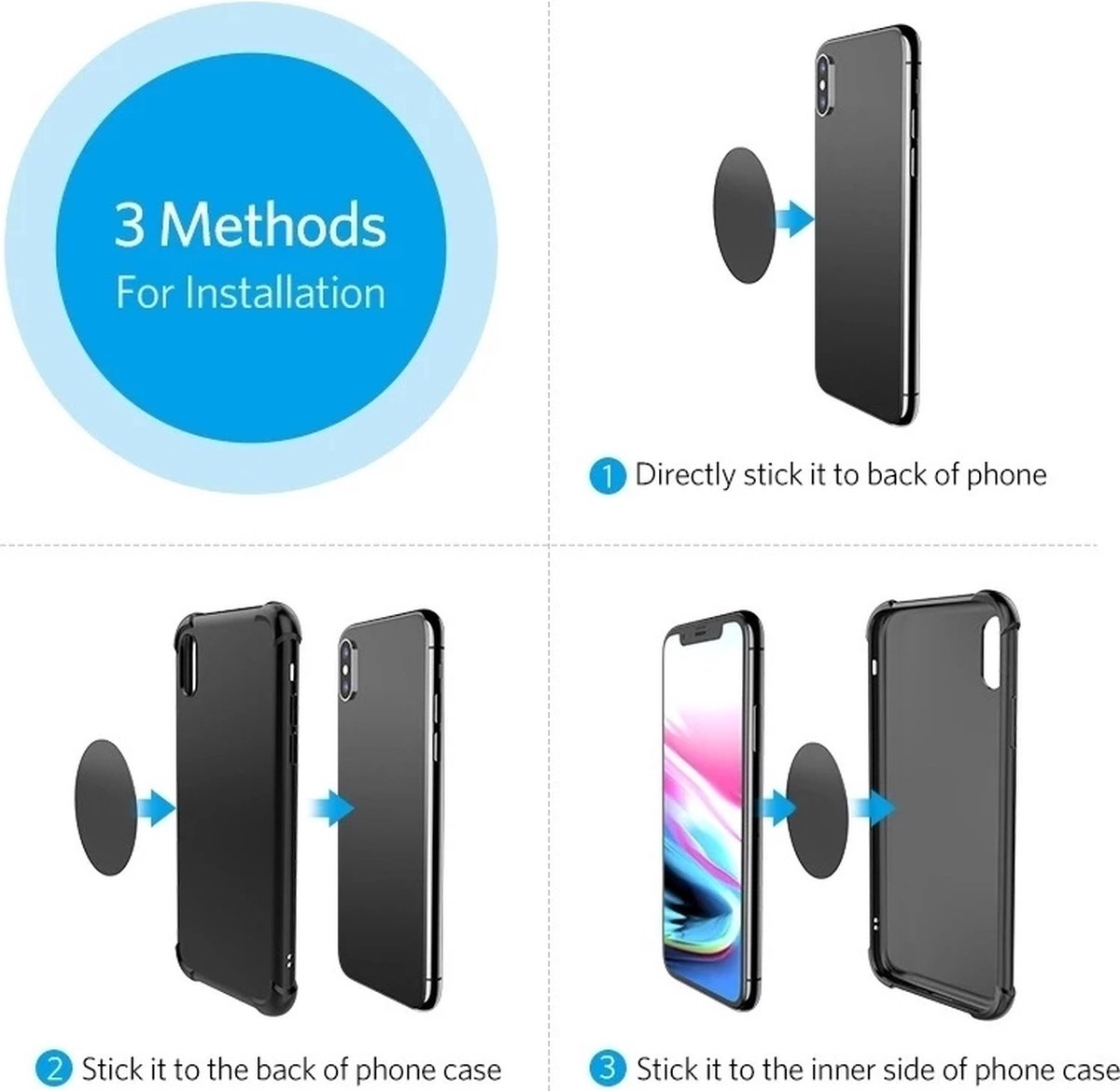 Metalen Plaat Voor Telefoonhouder I Magneet Smartphone Sticker I ...