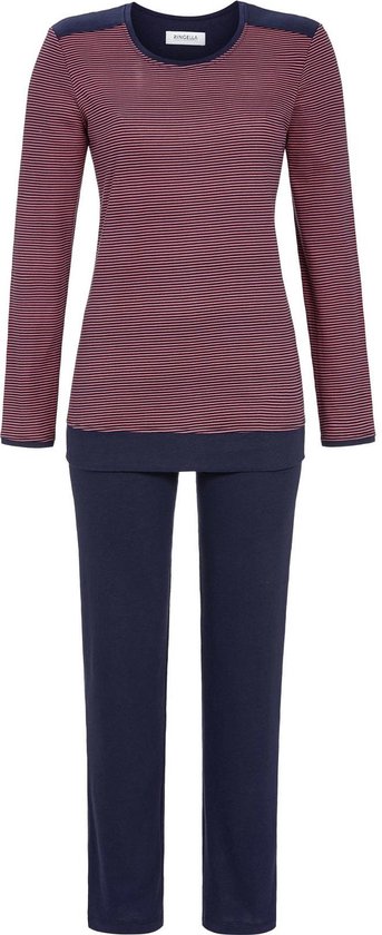 Ringella dames pyjama met streep dessin - 48 - Blauw | bol.com