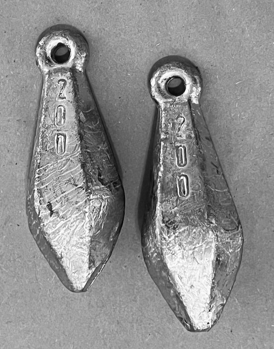 Vislood Poseidon Lood 200 gr 8 stuks Grijs | bol