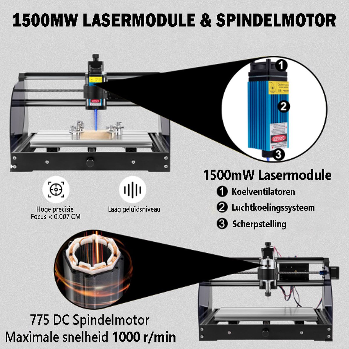 Machine de gravure Vevor - Laser 15000mW - Découpeur laser - Graveur ...