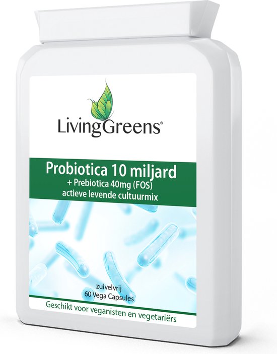 LivingGreens-probiotica 20 miljard-120 stuks-probioticum-FOS ...