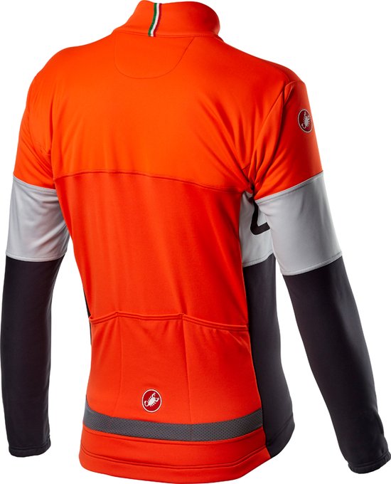 Castelli Prologo Jacket - Orange Silver Gray | bol