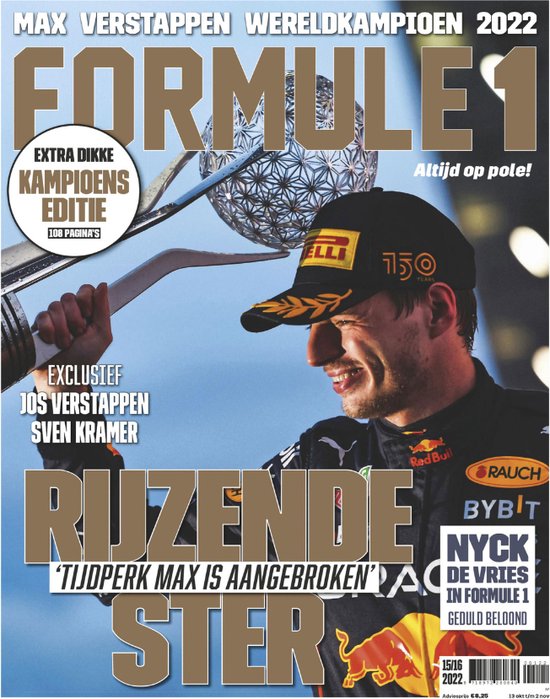 Formule 1 - Max Verstappen Kampioensspecial 2022 - 108 pagina's | bol.com