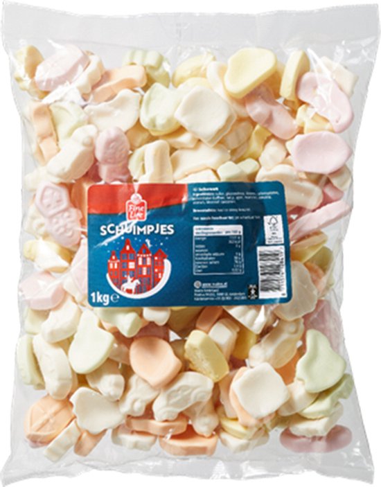 Fine Life - Sinterklaas Schuimpjes - 1 Kilo - Sinterklaas Zoetwaren ...