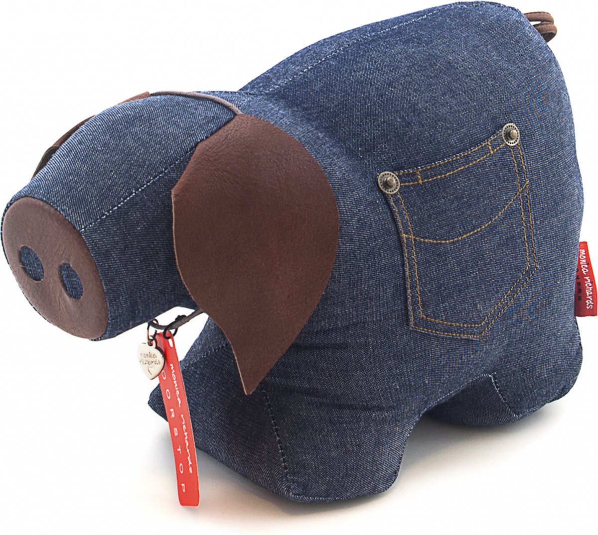 Doorstop Chester the Pig, Denim | bol.com