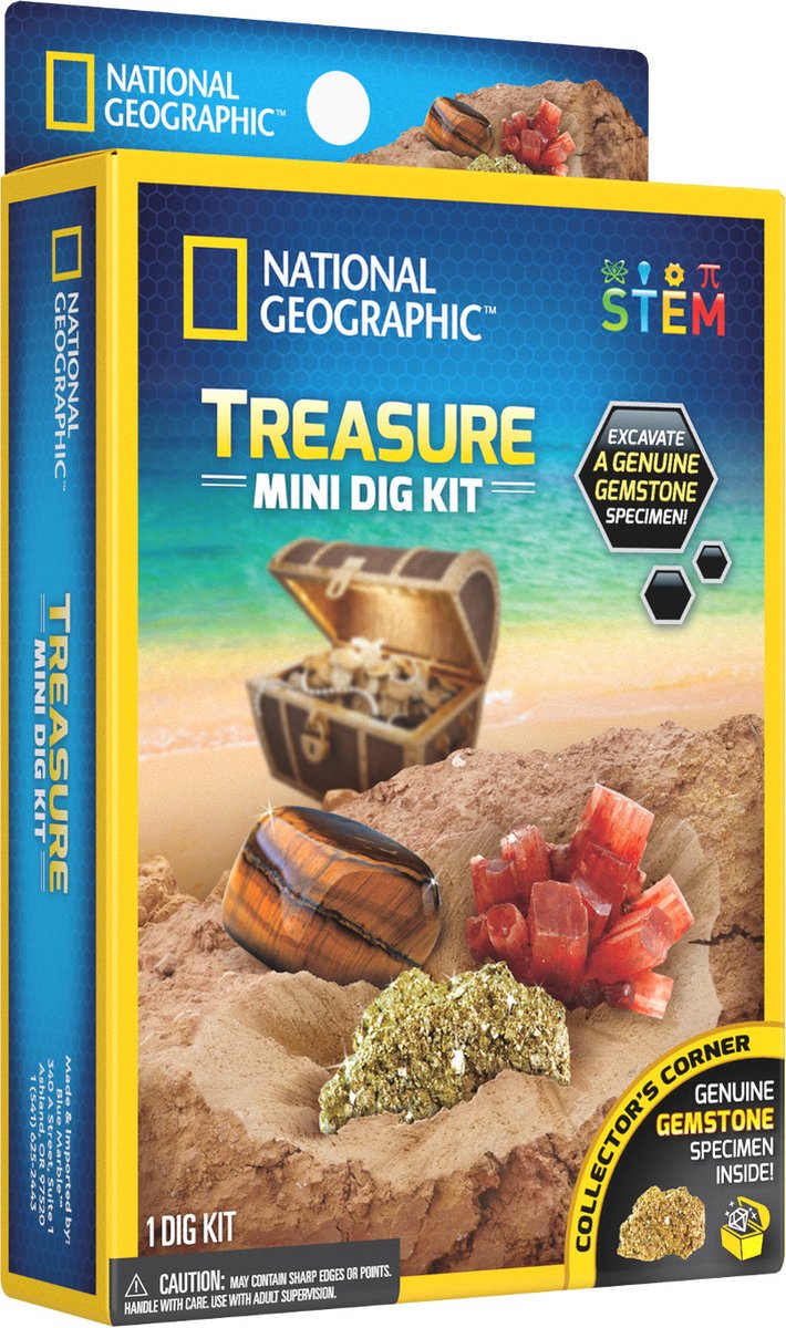 National Geographic - Schatkist (Impulse Treasure Mini Dig Kit) | bol.com