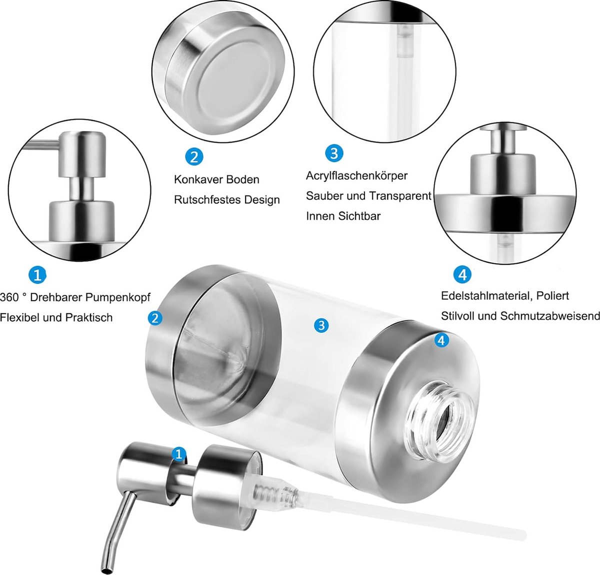 Automatische Zeepdispenser – Elektrische Zeepdispenser - No Touch Zeep ...