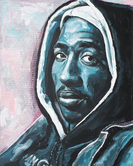 2Pac Shakur schilderij (100x120cm) | bol.com