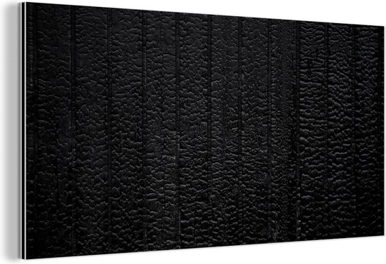 Wanddecoratie Metaal - Aluminium Schilderij Industrieel - Zwart ...