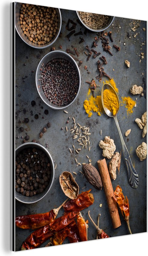 Décoration murale Métal - Peinture Aluminium Industrielle - Épices ...