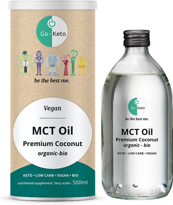 Bio MCT Olie Keto Premium Kokos C8/C10 Go-Keto 500ml | bol.com