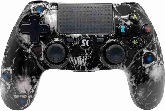 Custom PlayStation PS4 Wireless Dualshock 4 V Controller - Skull Thema ...