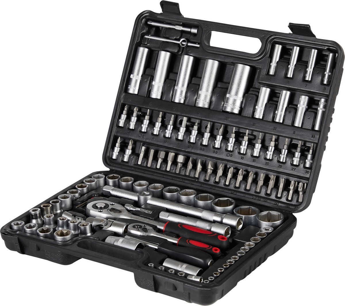 HW - Doppenset - Dopsleutelset - Ratelset - Ratel - Wrench - 108-delig ...