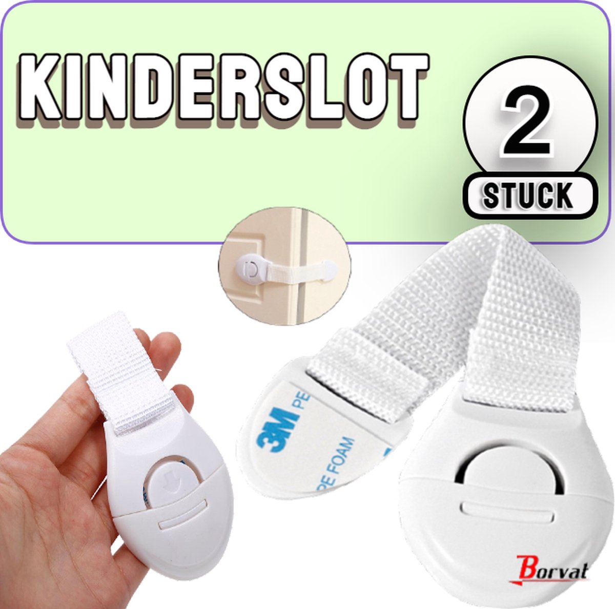 Borvat® | 2X Kind Veiligheidsslot – Afsluiten van Kasten, Lades en ...