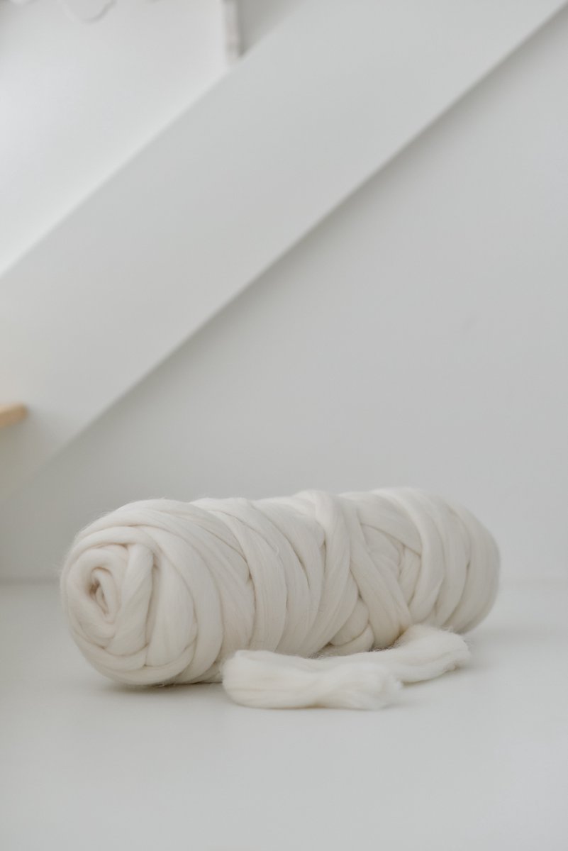 Chunky Merino Wol – Lontwol – XXL – Fluffy Wol – Micron 27 - 1 Kilo ...