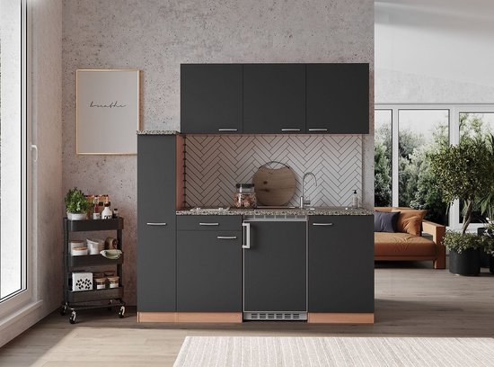 Goedkope keuken 180 cm - complete kleine keuken met apparatuur Gerda ...