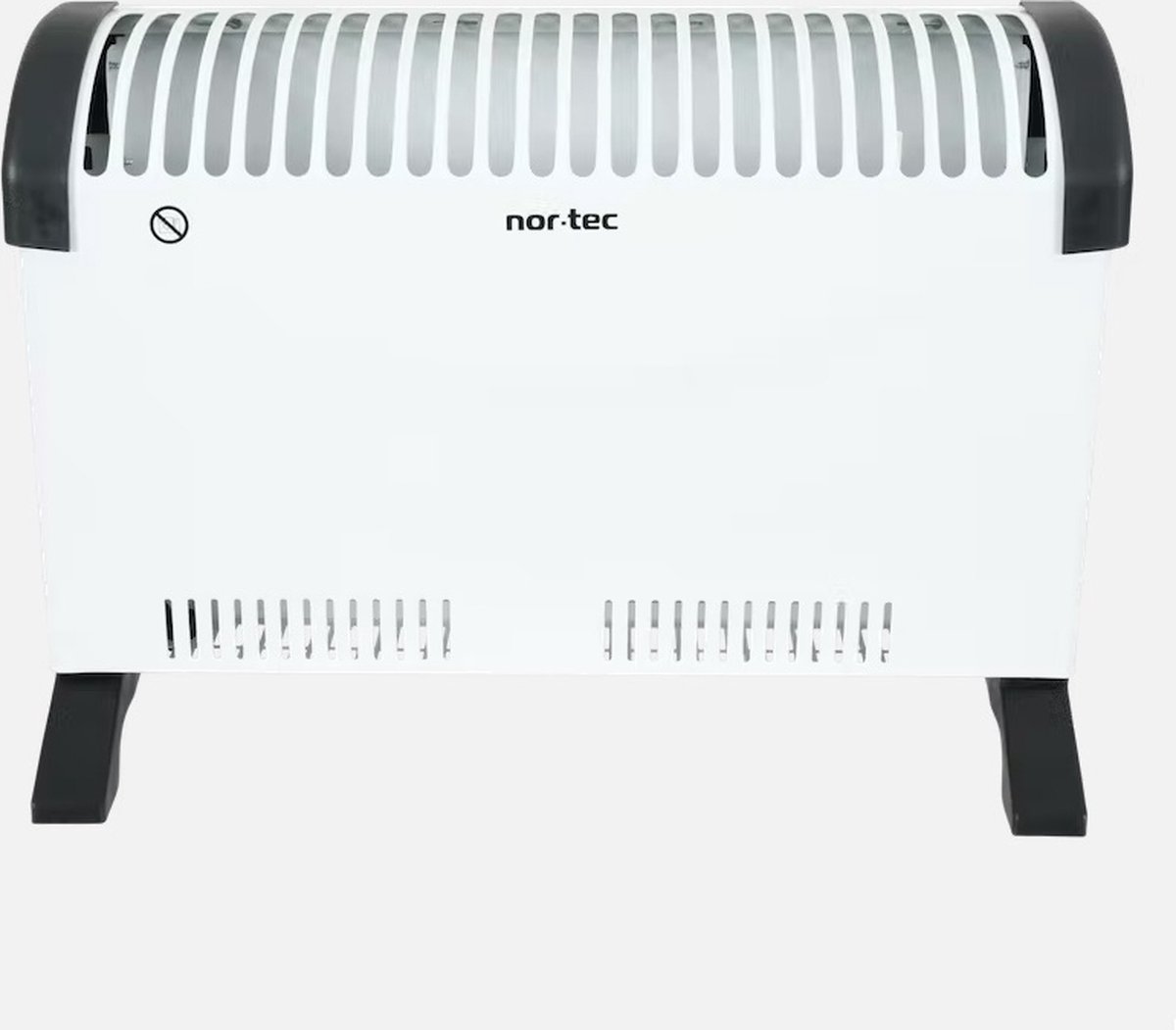 Convector kachel - 2000W - 25m² - wit/zwart | Aanpasbare thermostaat ...