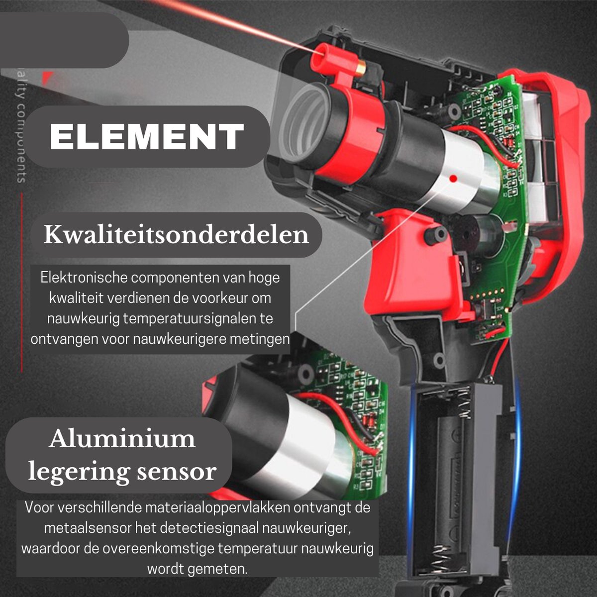 Bolture Infrarood Thermometer - Infrarood Thermometer Laser ...
