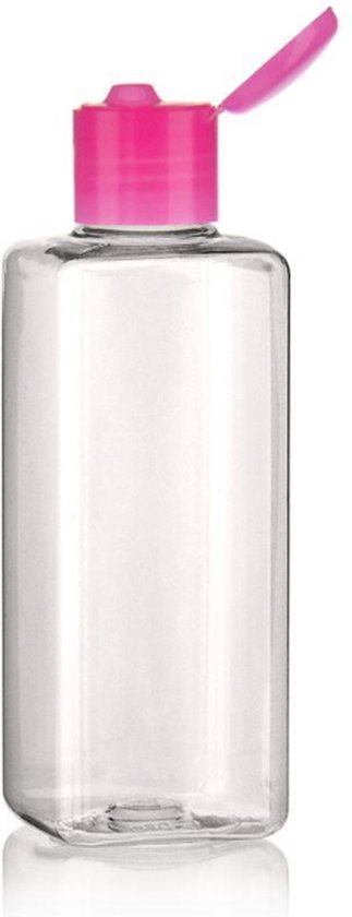 Ornina - 200ml HDPE flesje met roze klepdop - BPA vrij kunststof | bol.com