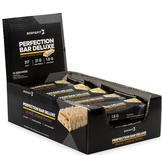 Body & Fit Perfection Bar Deluxe Protein Bar- Eiwitreep - Peanut ...