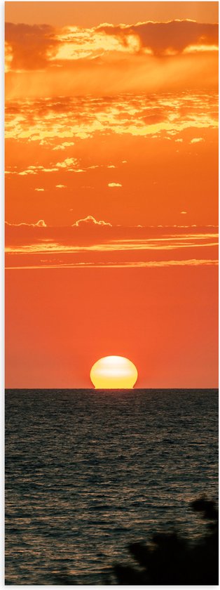 WallClassics - Poster (Matte) - Le soleil s'enfonce dans la mer - 30x90 ... WallClassics - Poster (Matte) - Le soleil s'enfonce dans la mer - 30x90 ...