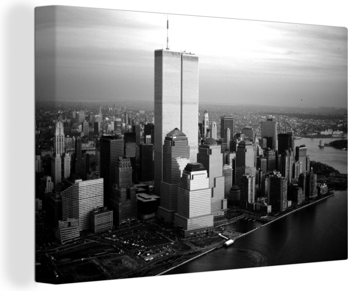 Tableau sur Toile Vue Aérienne du World Trade Center de Manhattan au ...