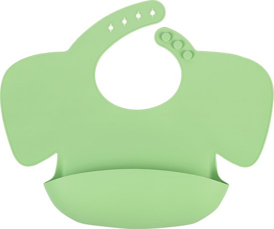 Siliconen Slabber met Schouder Bescherming - Kleur: Groen - Siliconen ...