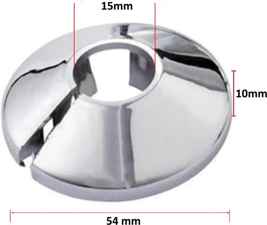 Chroom kleurige / zilver kleurige radiator rozetten voor (kleine ...