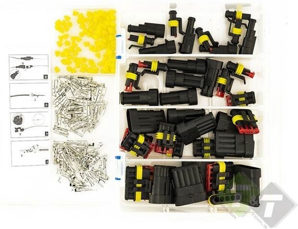 AMP Connectoren set - 250 delig - Superseal connector set - Stekker set ...